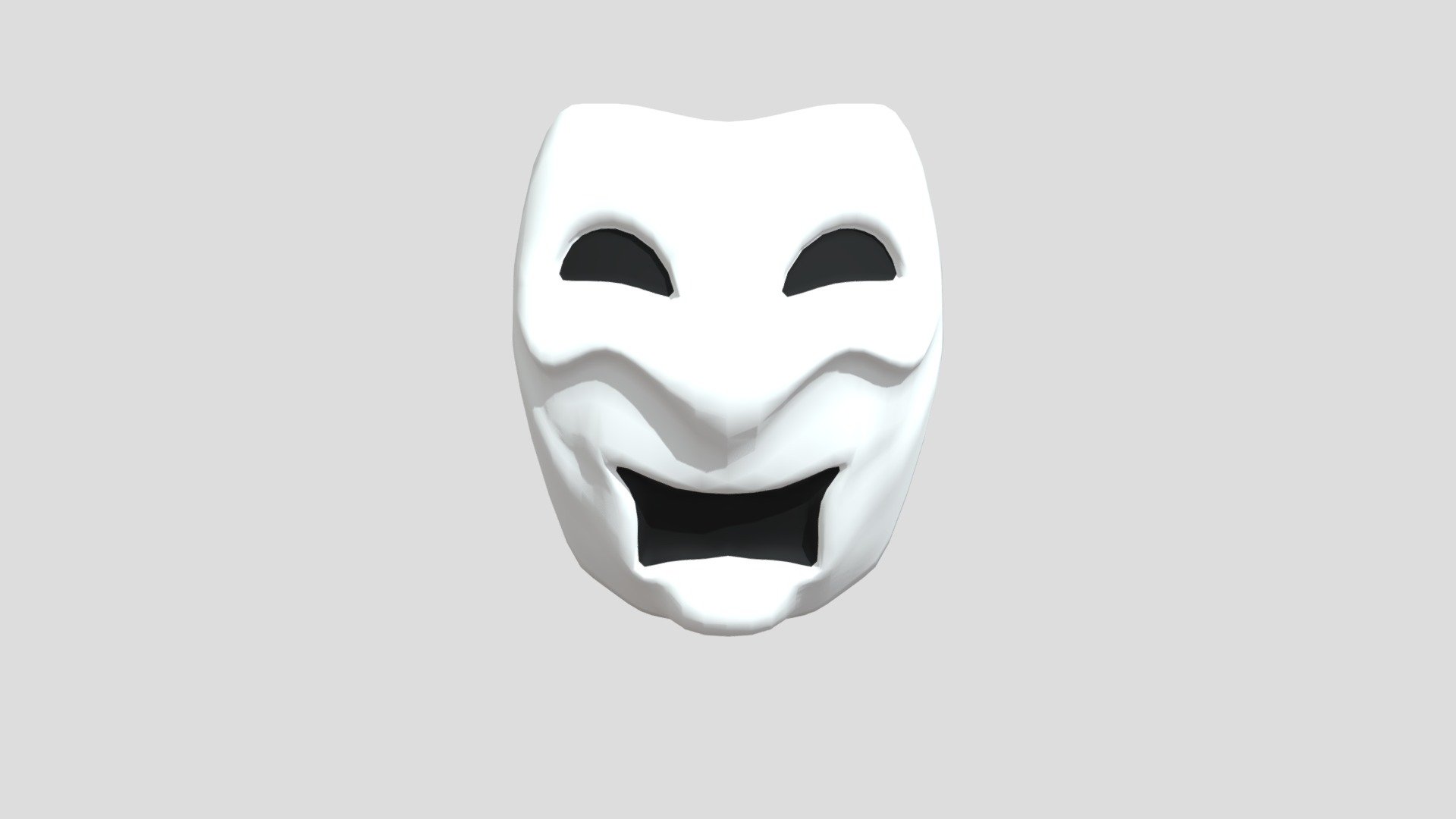 Lethal Company theatre mask "Comedy" - Download Free 3D model by ...