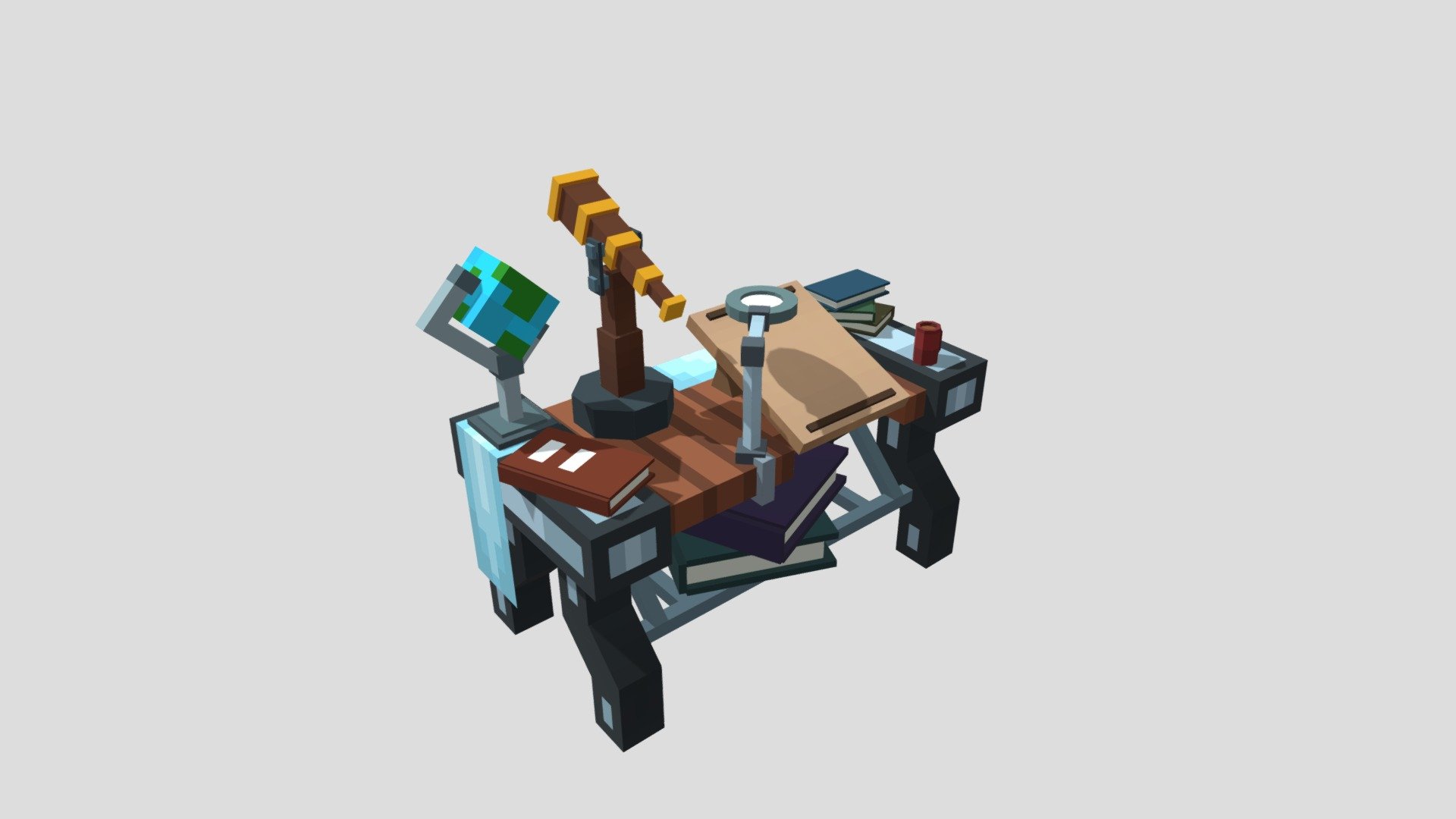 Research table - 3D model by AsLan (@AsLane) [05235f8] - Sketchfab
