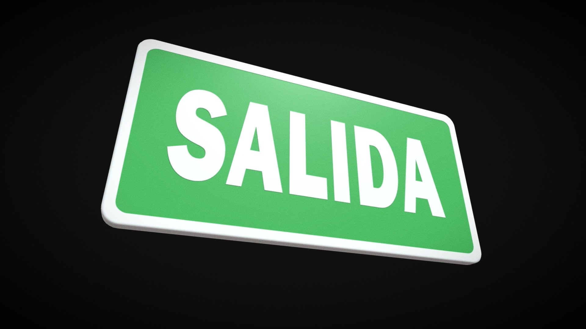 Señalética Salida - Download Free 3D model by El Faro Studios ...