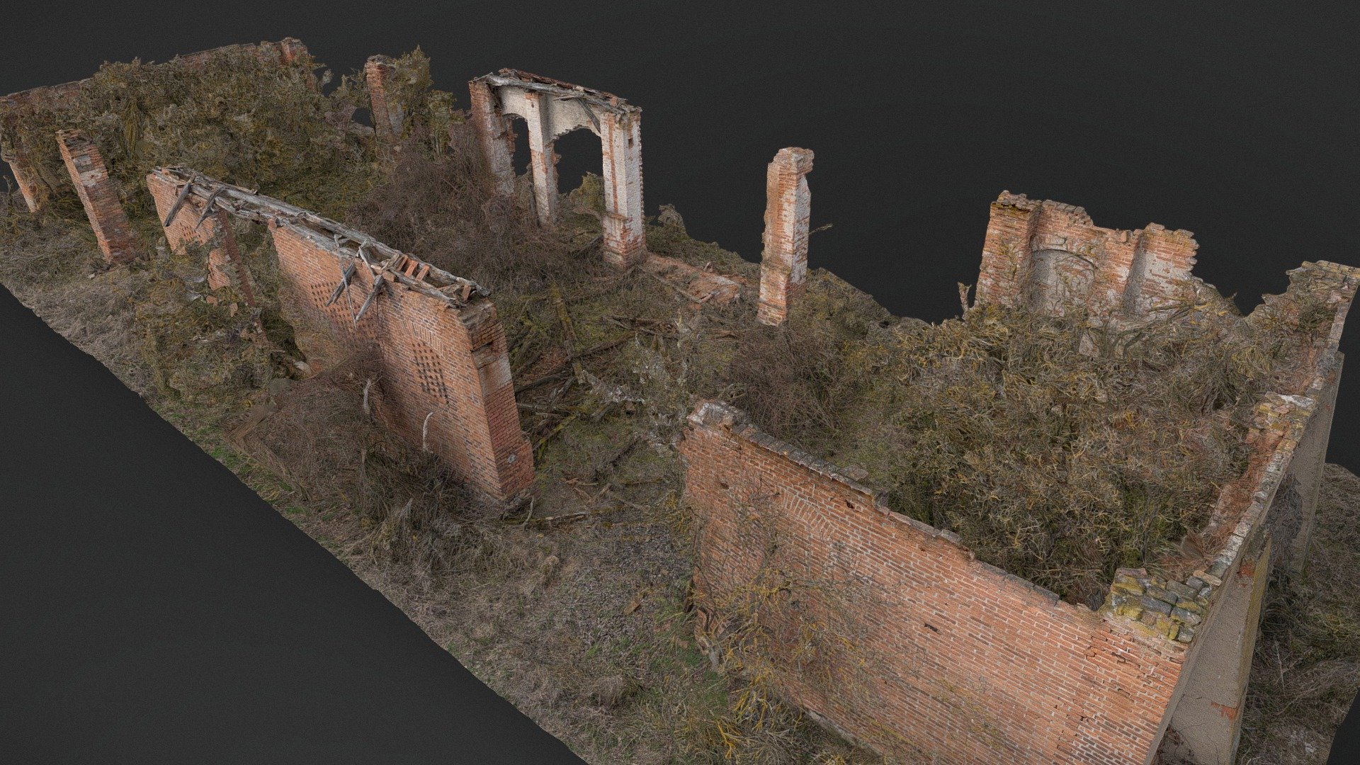 Brick arcs granary ruin - 3D model by 333DDD (@333DDD-oficial) [052471b ...