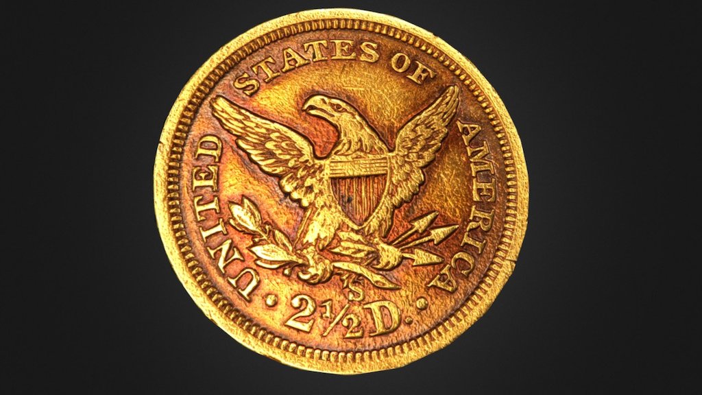 Old American Coin - 3D model by pinotoon [0525132] - Sketchfab