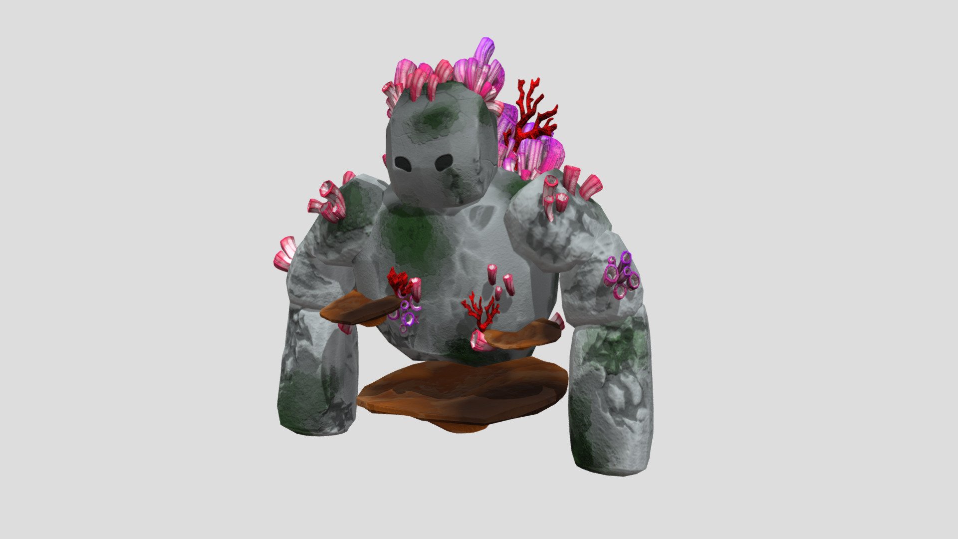 Coral reef golem (Tank enemy) - 3D model by Laura.Clarke [052a799 ...