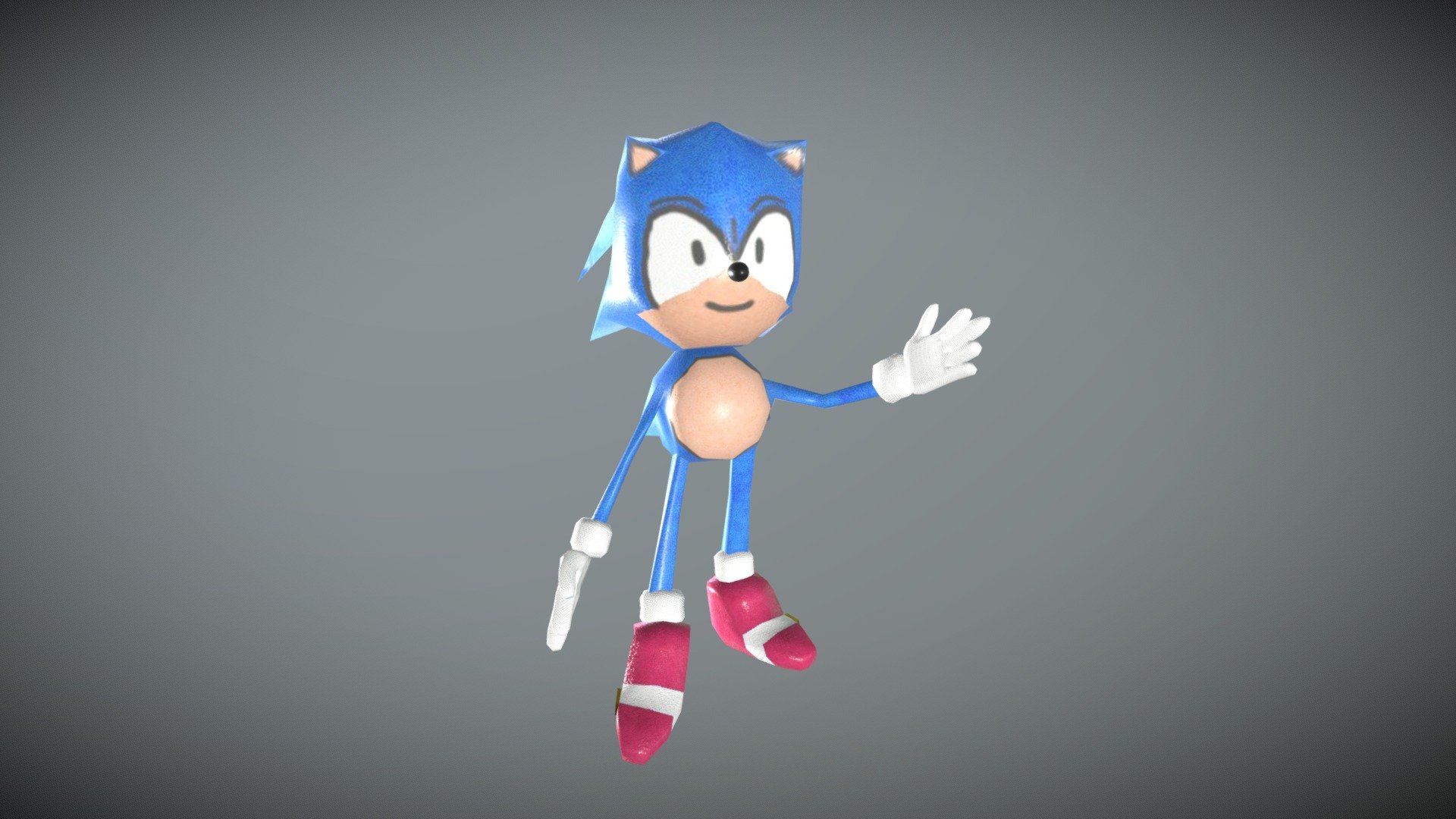 Sonic the Hedgehog 3D Model - 3D model by Ojk114 [0530161] - Sketchfab