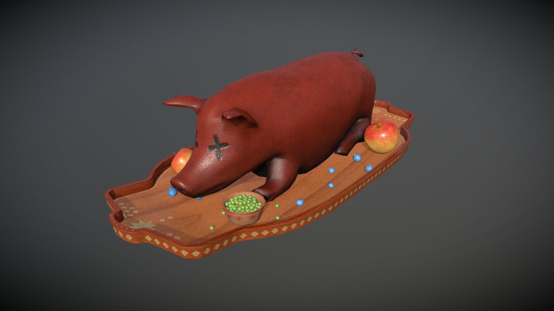 Roasted Pig - 3D model by Kotzubeer [0531917] - Sketchfab