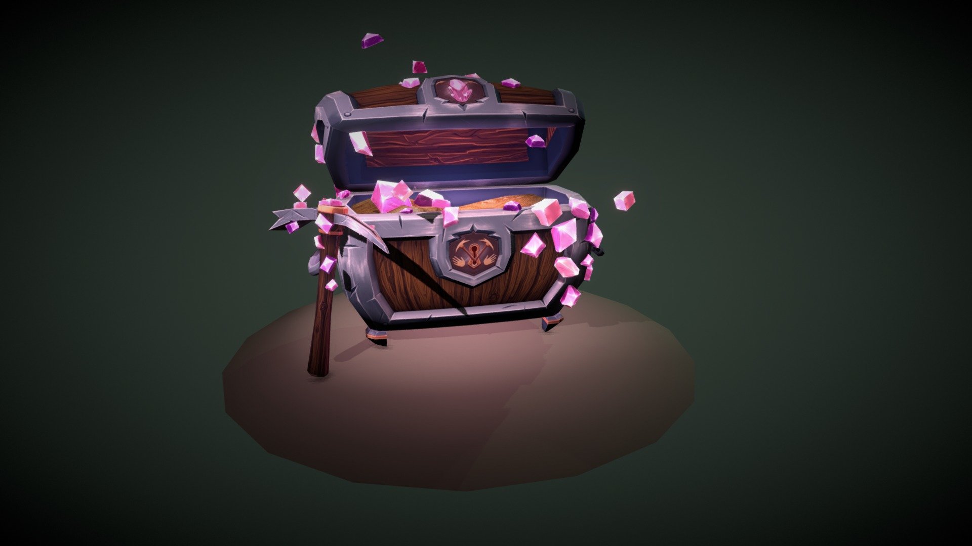 Stylized Treasure Chest - 3D model by Evelyn Gardner (@evelyngardner ...