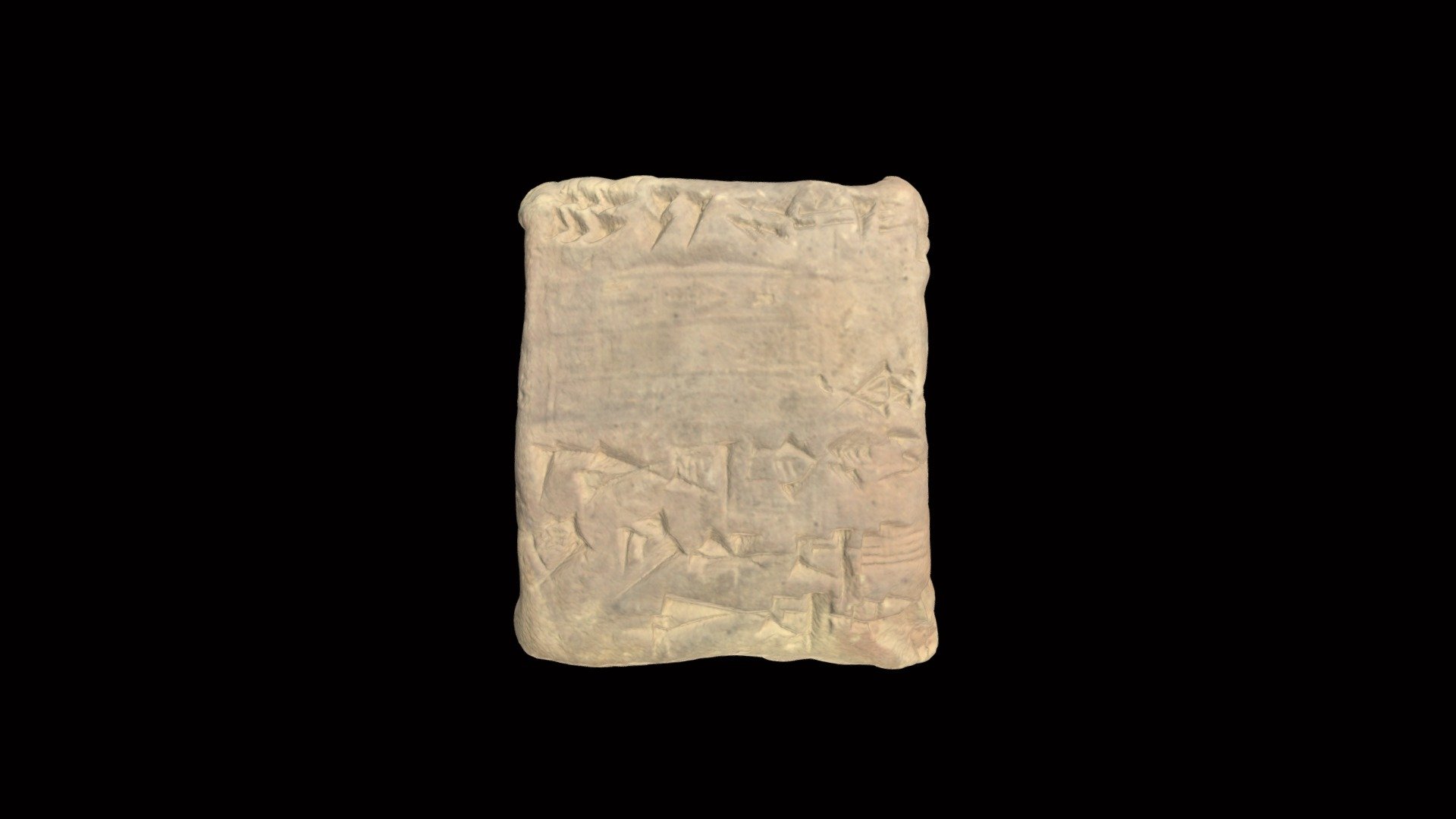 Cuneiform Tablet HMANE1909.5.51 - 3D model by Harvard Museum of the ...