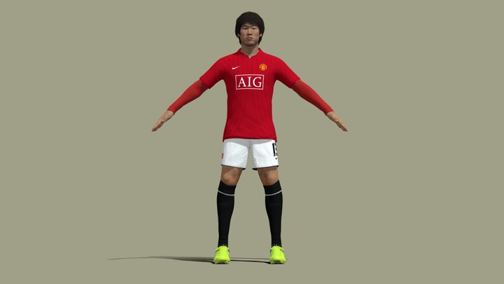 Footballer 3D models - Sketchfab