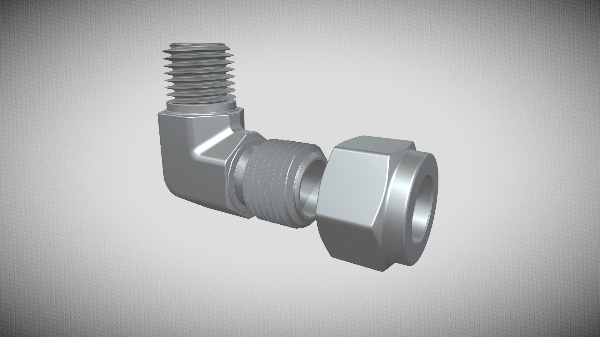Male Connector Elbow - 3D model by CalebDRogers [0534870] - Sketchfab