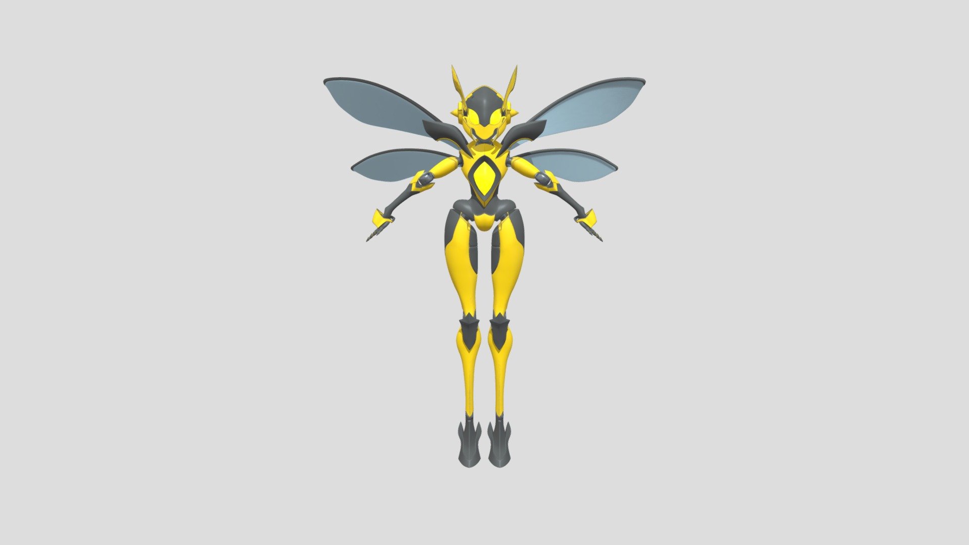 Bee Mech - 3D model by IdinhaEVolta [0535898] - Sketchfab
