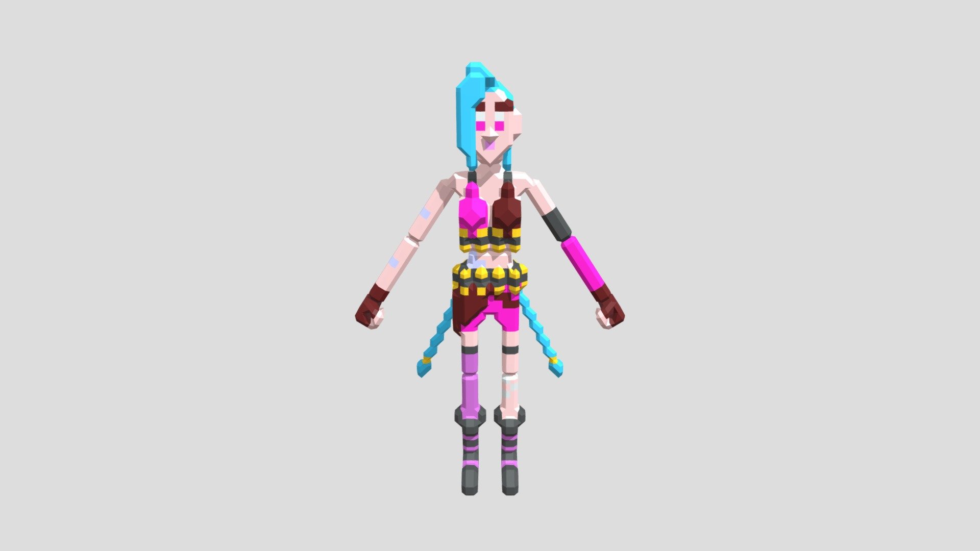 Arcane Jinx (Roblox R15) - Download Free 3D model by colombo0718 ...