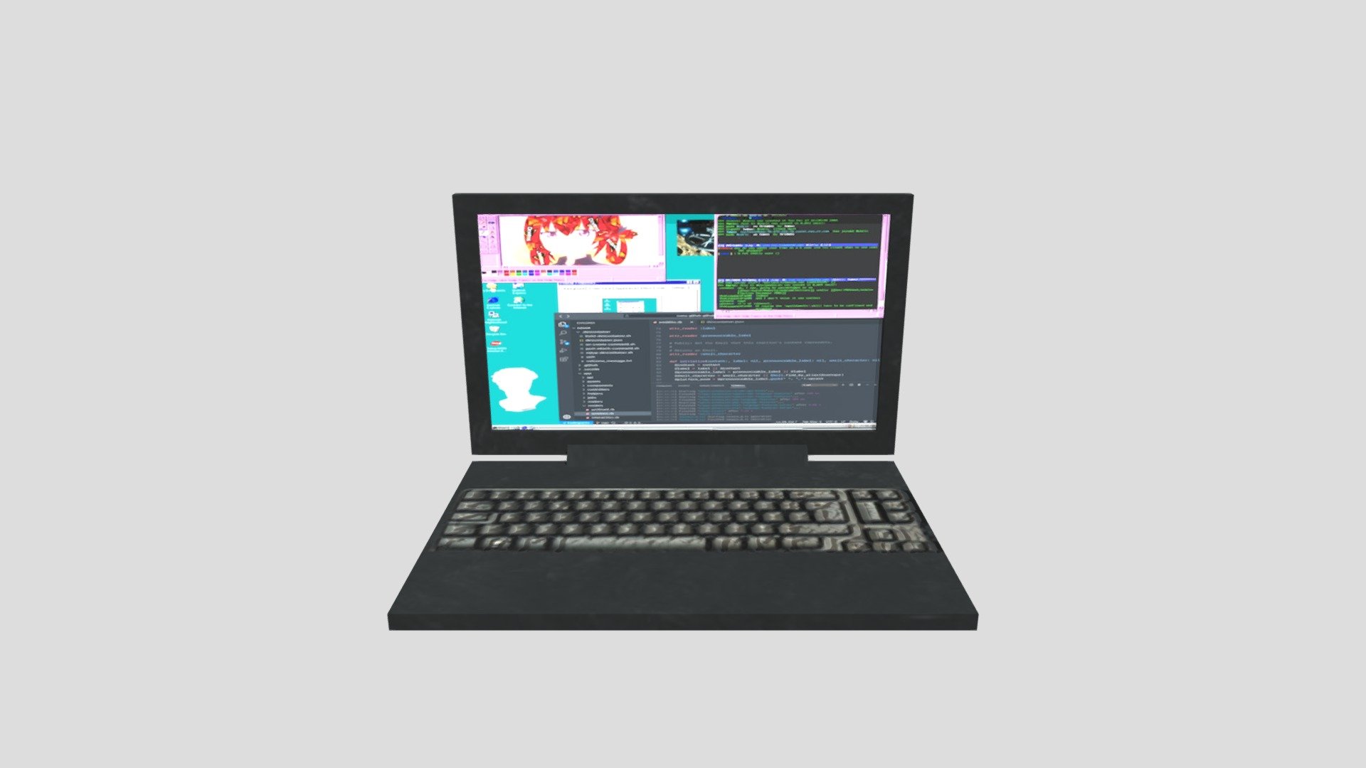 Laptop - 3D model by AgfaSteve [0536d1e] - Sketchfab