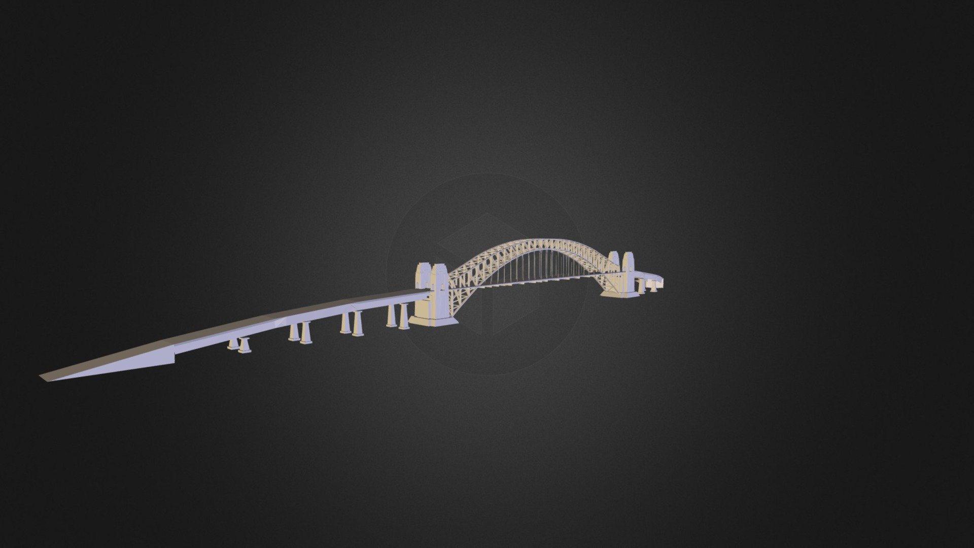 Sydney Harbour Bridge.stl - 3D model by stuart.grover [053714a] - Sketchfab