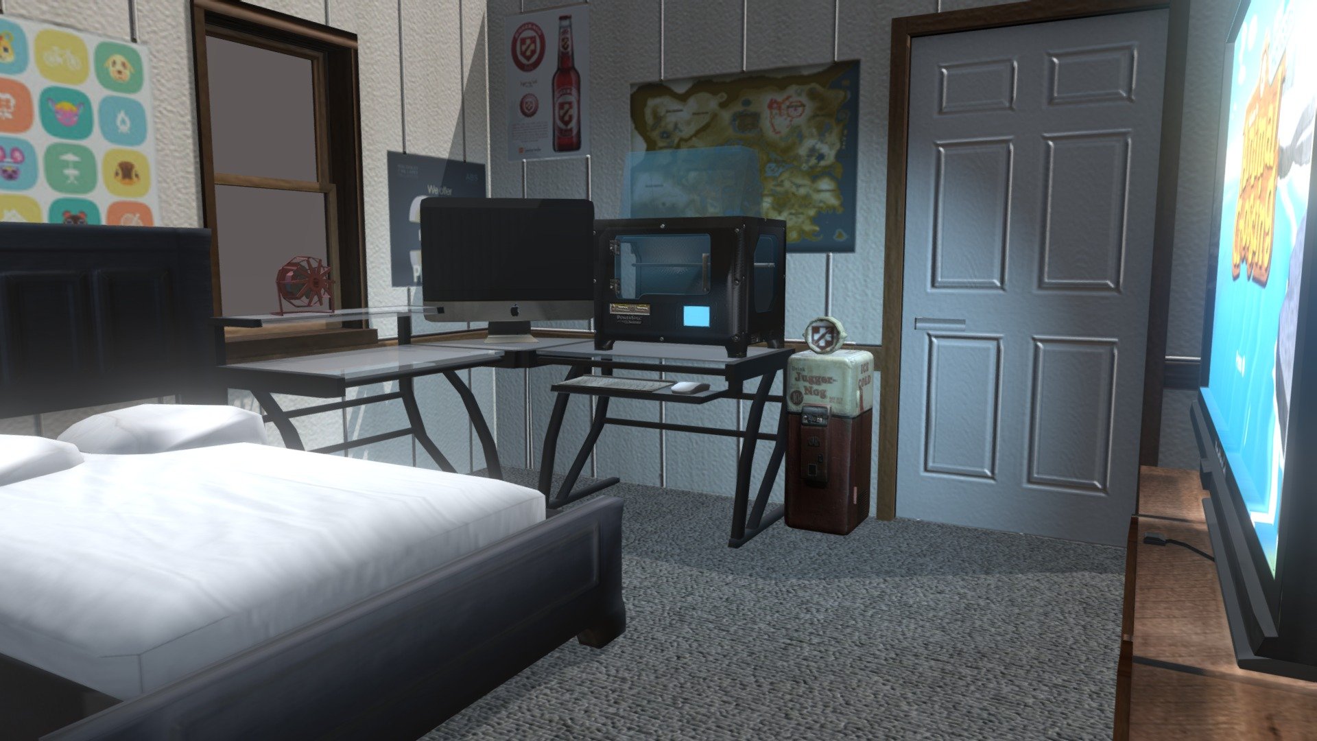 Final Room Scene - Download Free 3D model by kipsville [053766d ...