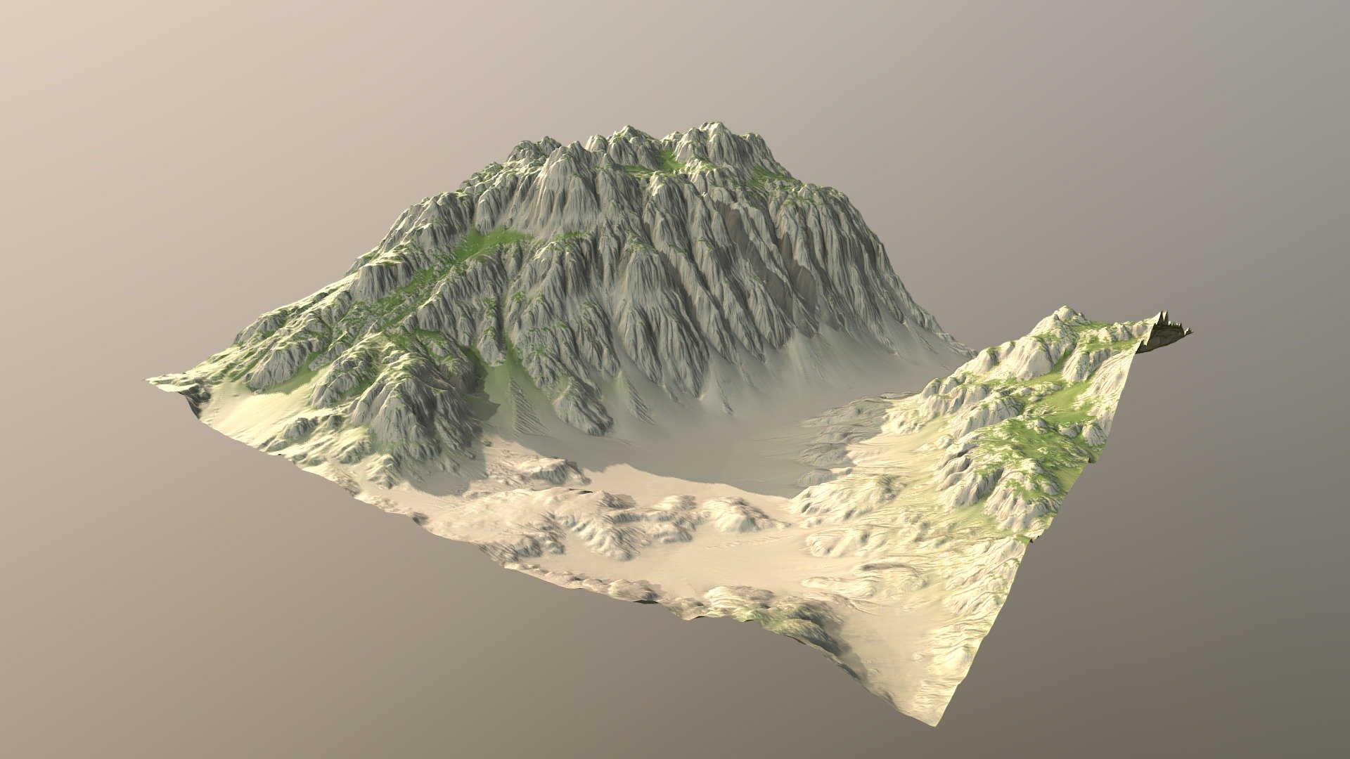 Big Ravine (WorldMachine Terrain #2) - 3D model by TDuc [0537d33 ...