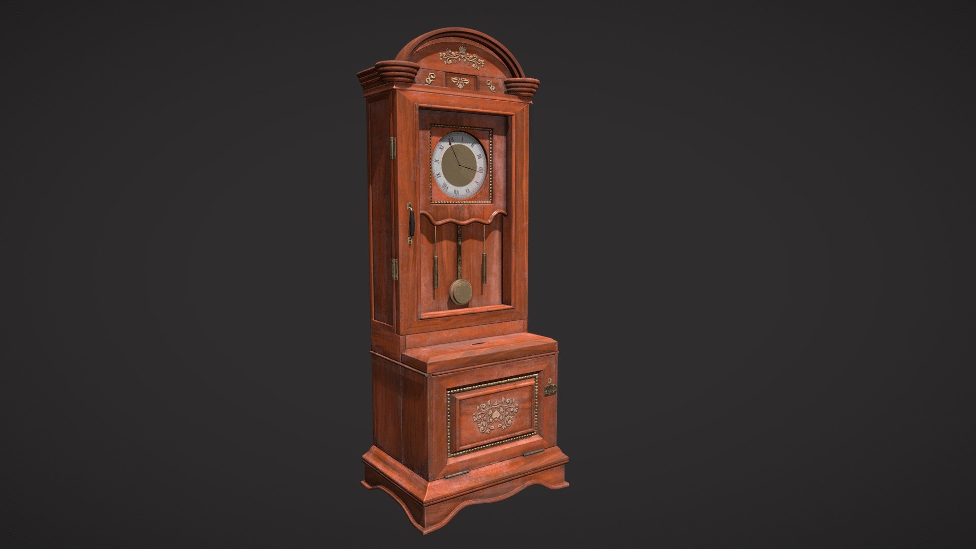 Antique clock - 3D model by MEISTERVERSE [05395cb] - Sketchfab