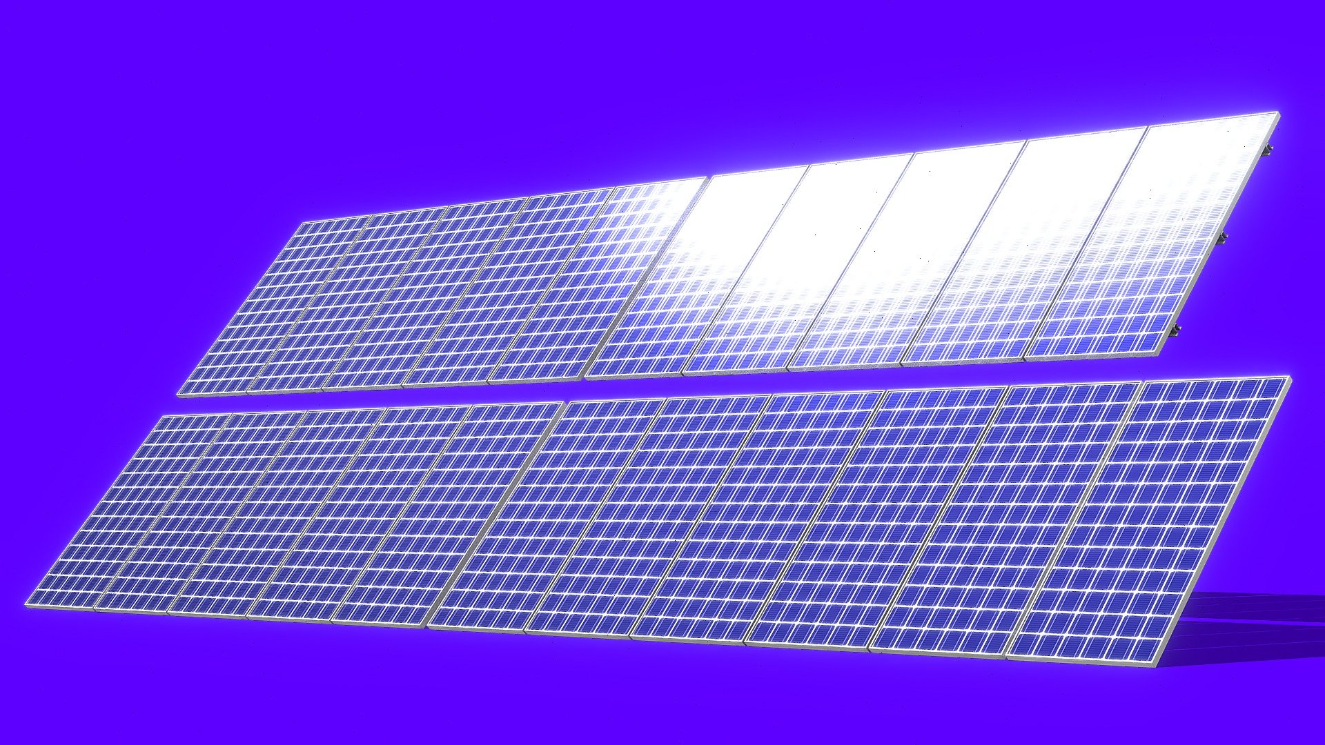 Monocrystalline Sun Panels Set 3D Model - Download Free 3D model by ...
