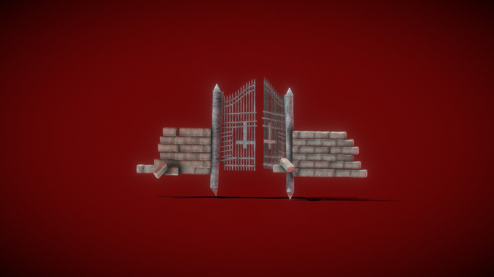 demon gate by thatloserlol on yt v2 - 3D model by Brit Kids Digital ...