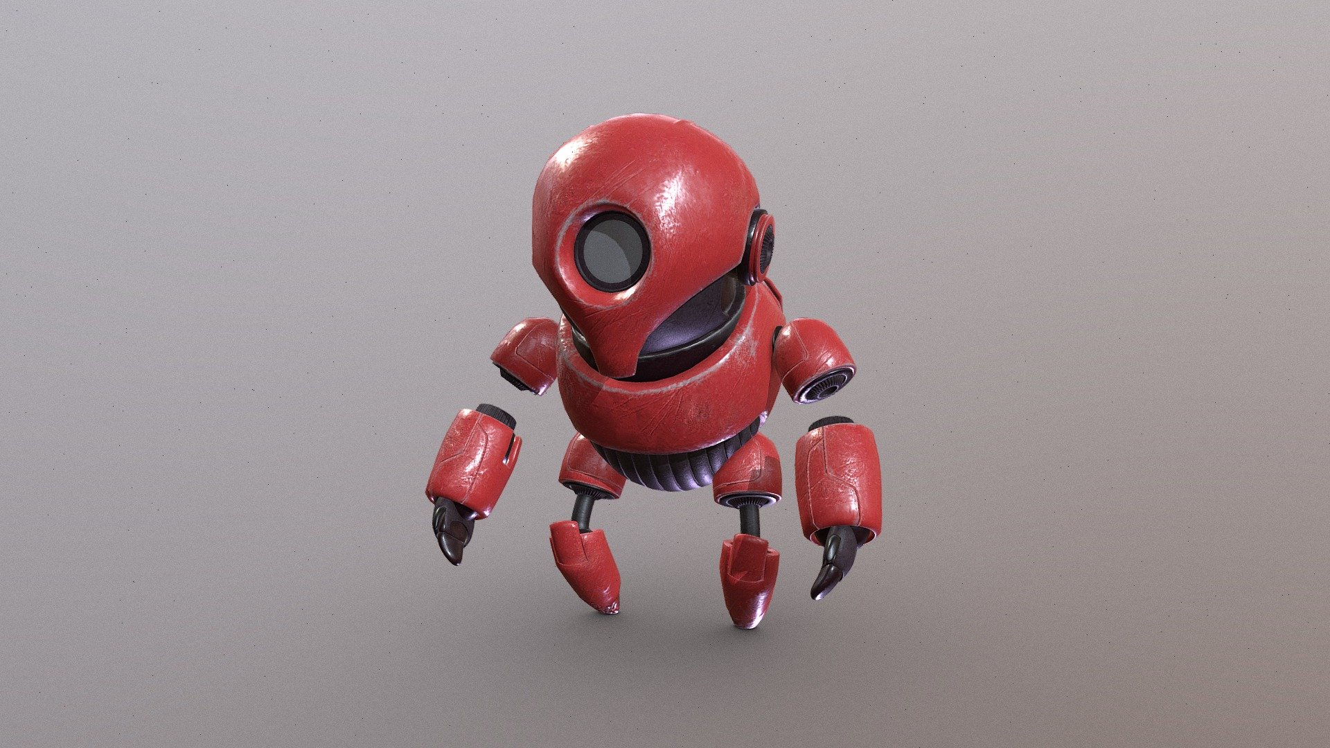 Stylized Robot Character - 3D model by serhangunes [053f268] - Sketchfab
