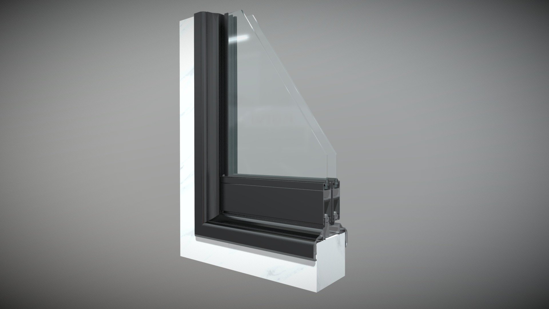 Adler_Aluminum Door L60 Profile - 3D model by phamnamhoang2 [054119f ...