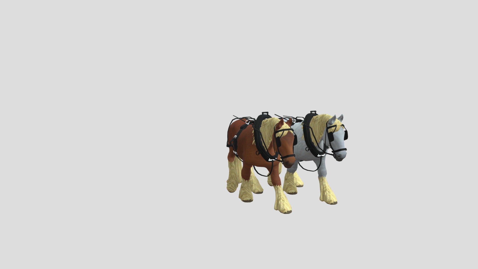 Draft Horse Walk - Download Free 3D model by Bazsi1986 [0541f4f ...