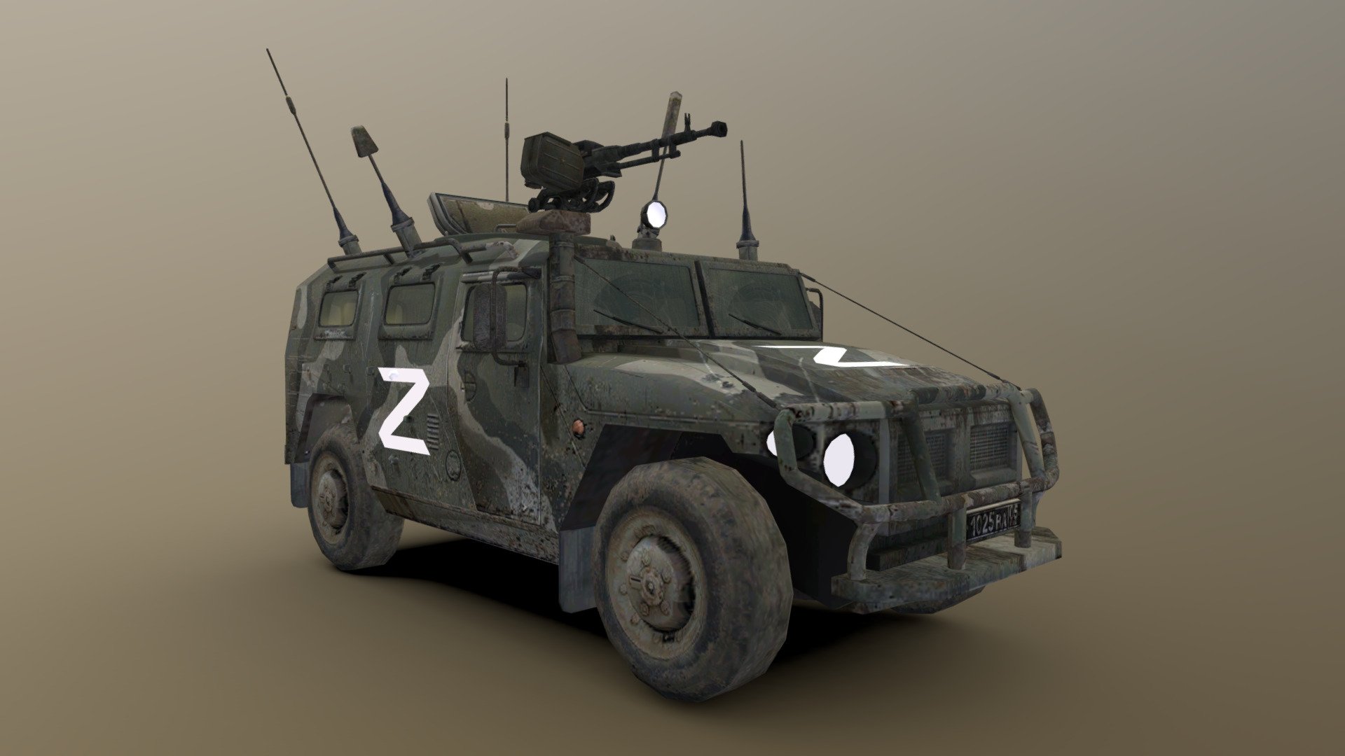 Russian GAZ TIGR - Download Free 3D model by 42manako [05422a5] - Sketchfab