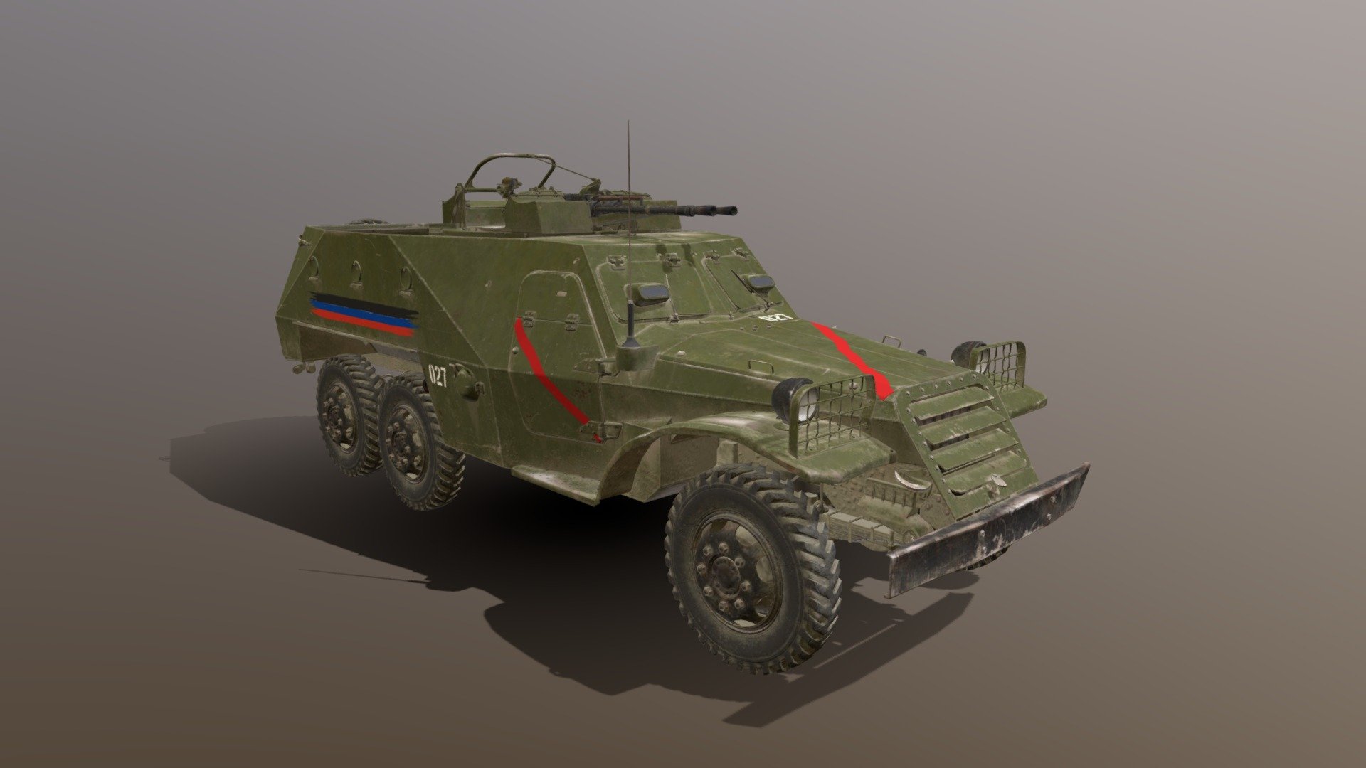 Donetsk Rebel BTR-152A - Download Free 3D model by 42manako [05424f7 ...