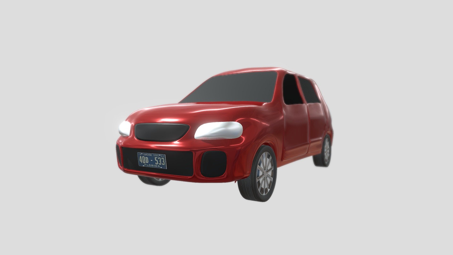 Red car - Buy Royalty Free 3D model by YueTsumiki [0542839] - Sketchfab ...