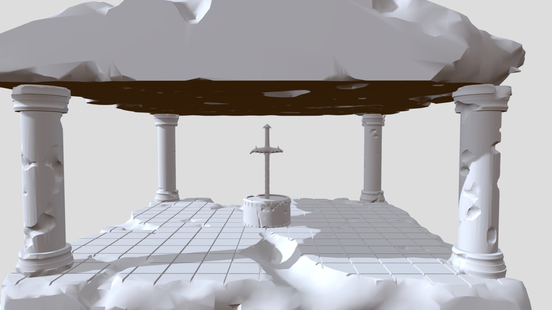 Shrine With Sword for 3d Printing - Buy Royalty Free 3D model by Bim44 ...