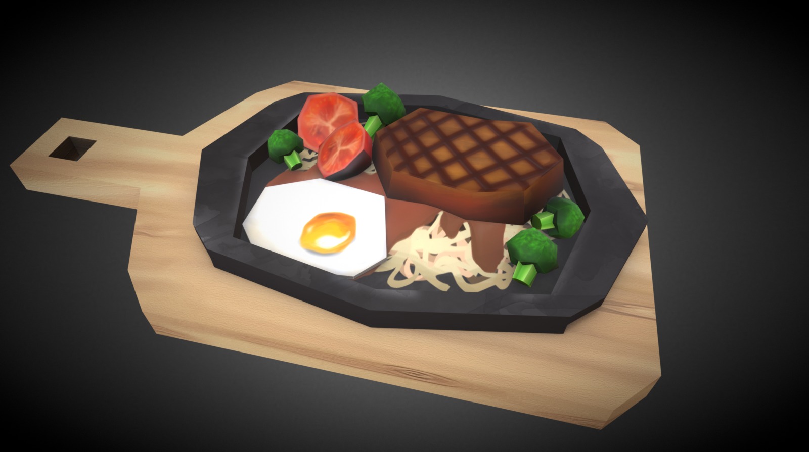 Steak - 3D model by 童郁媜 (@dog8617) [054b0ff] - Sketchfab