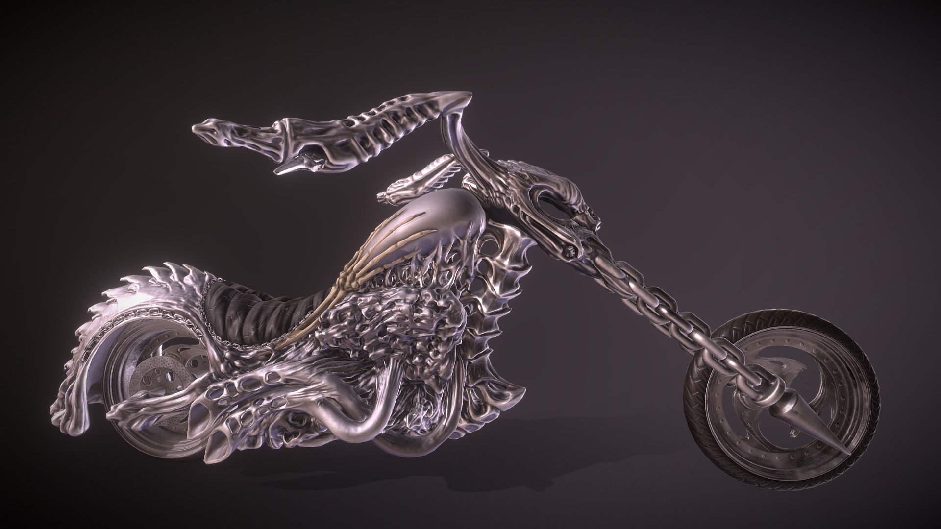 Ghost Rider Chopper Bike