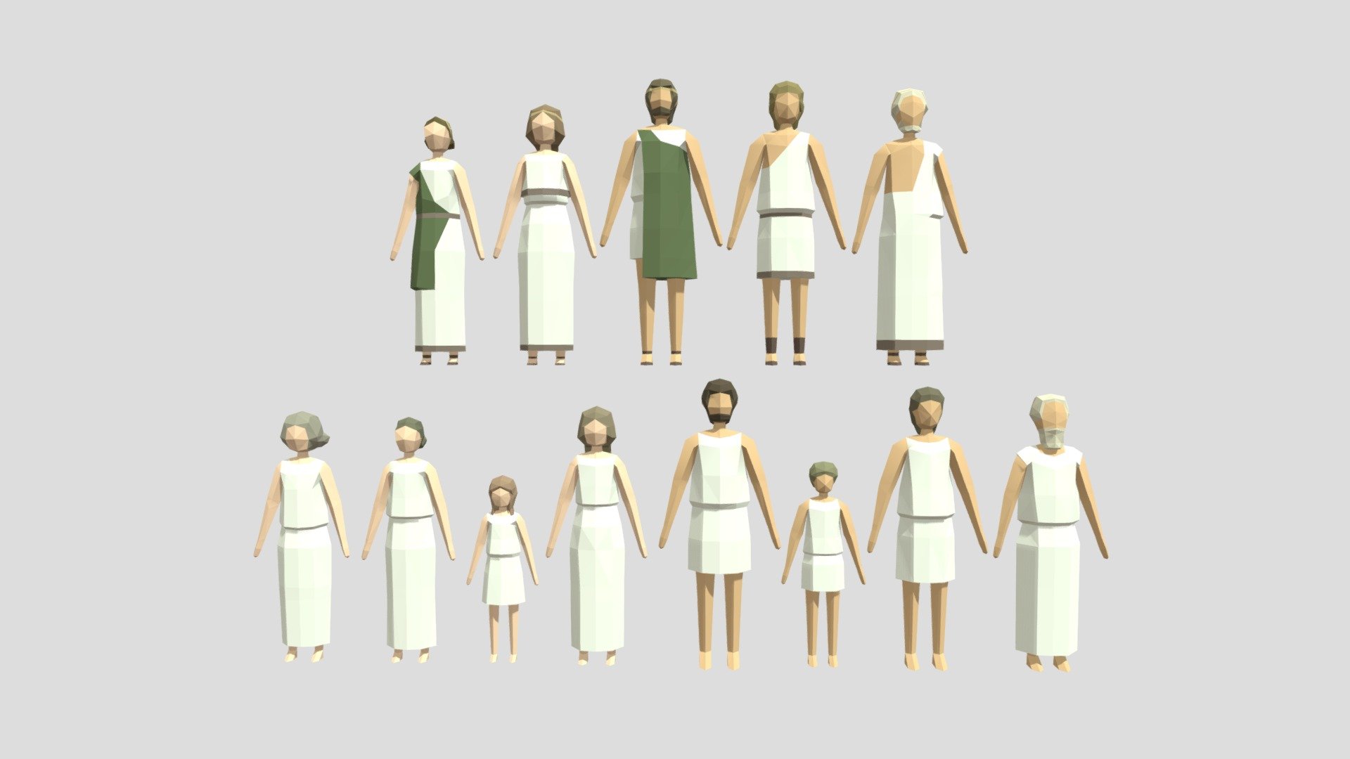 PolyPeople Series - Ancient Greek - 3D model by Simply Poly Lab (@poly ...