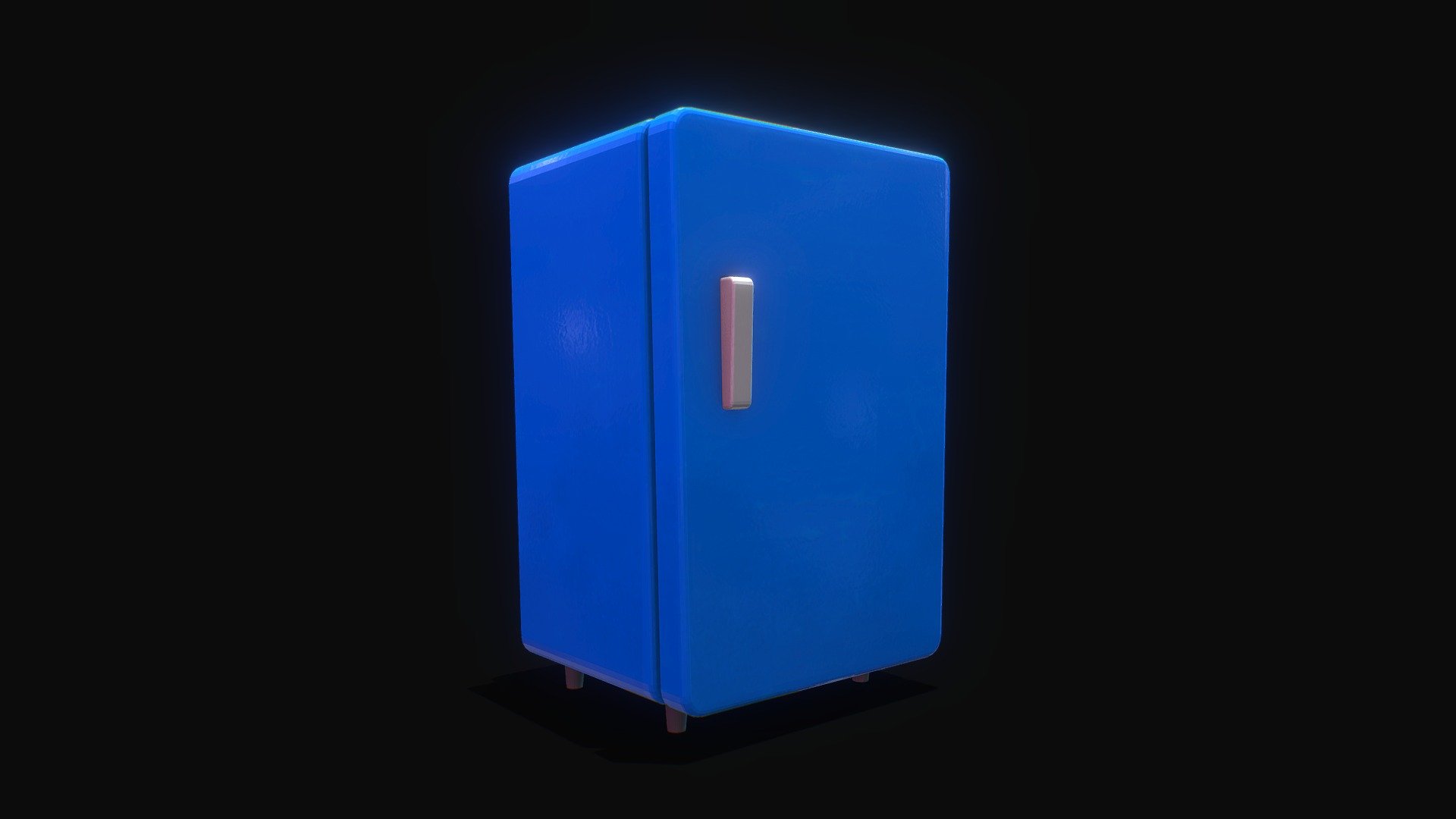 Low Poly Stylized Cartoon Style Refrigerator - Buy Royalty Free 3D ...