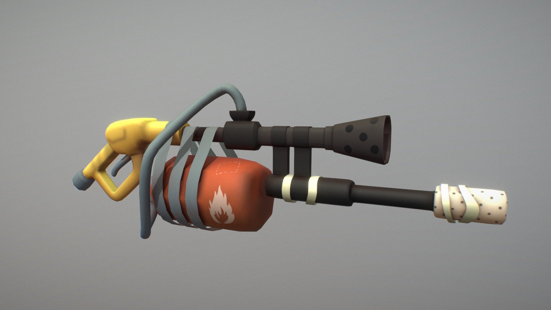flamethrower cartoon - Download Free 3D model by Eduardo Vinicius ...