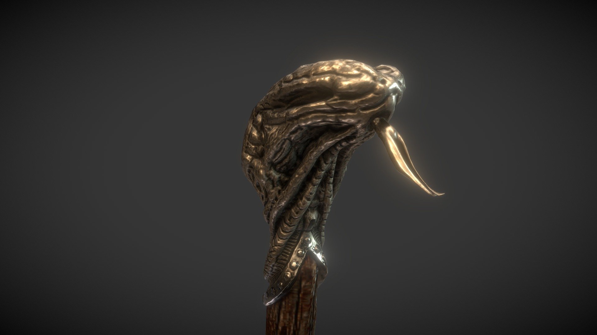 Snake Staff or Wand by Peter Farell | Download free STL model ...