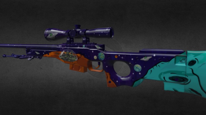 AWP | COSMO - 3D model by chief69 [0557bc8] - Sketchfab