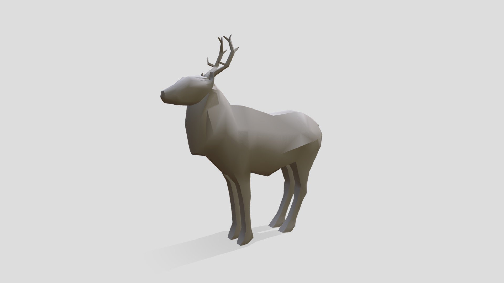 Low Poly Reindeer - Download Free 3D model by Vertiwizard ...