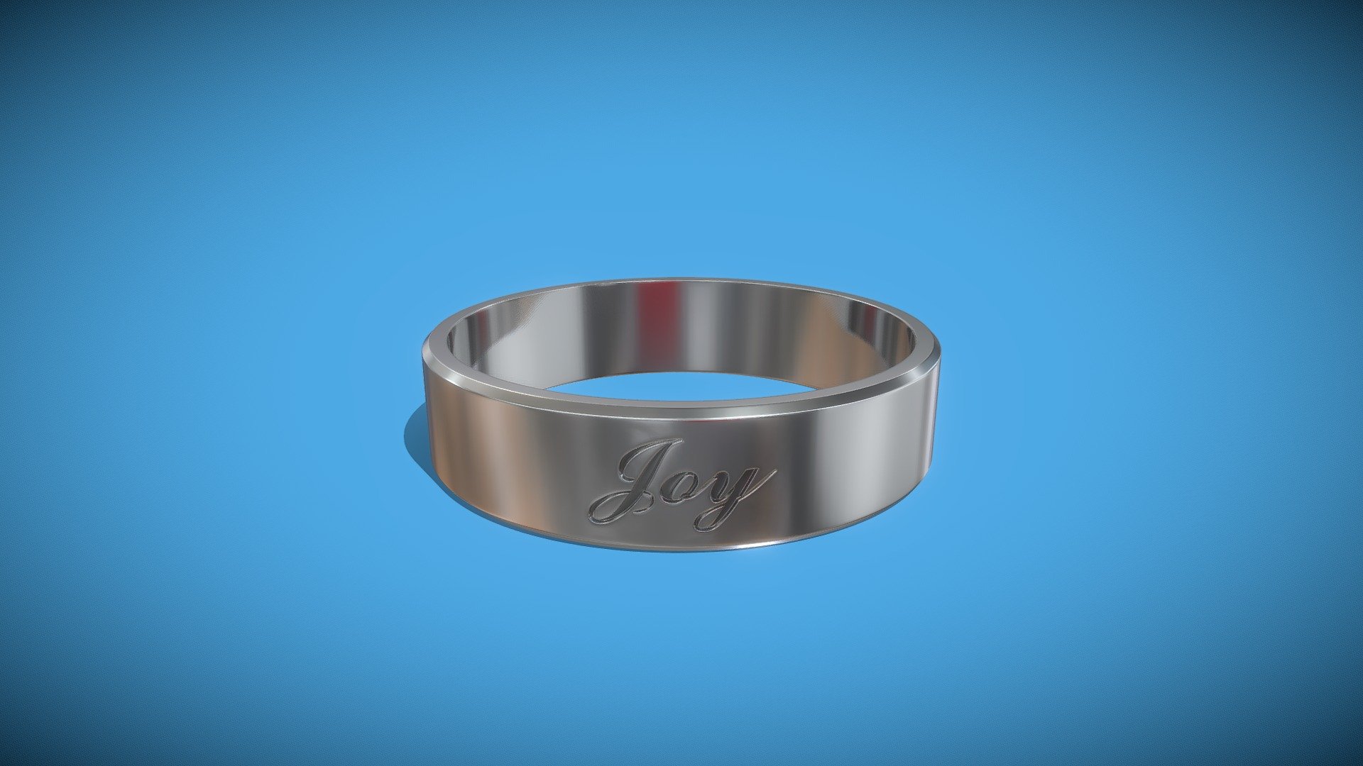 Joy Ring Platinum - Buy Royalty Free 3D model by Sandeep Choudhary ...