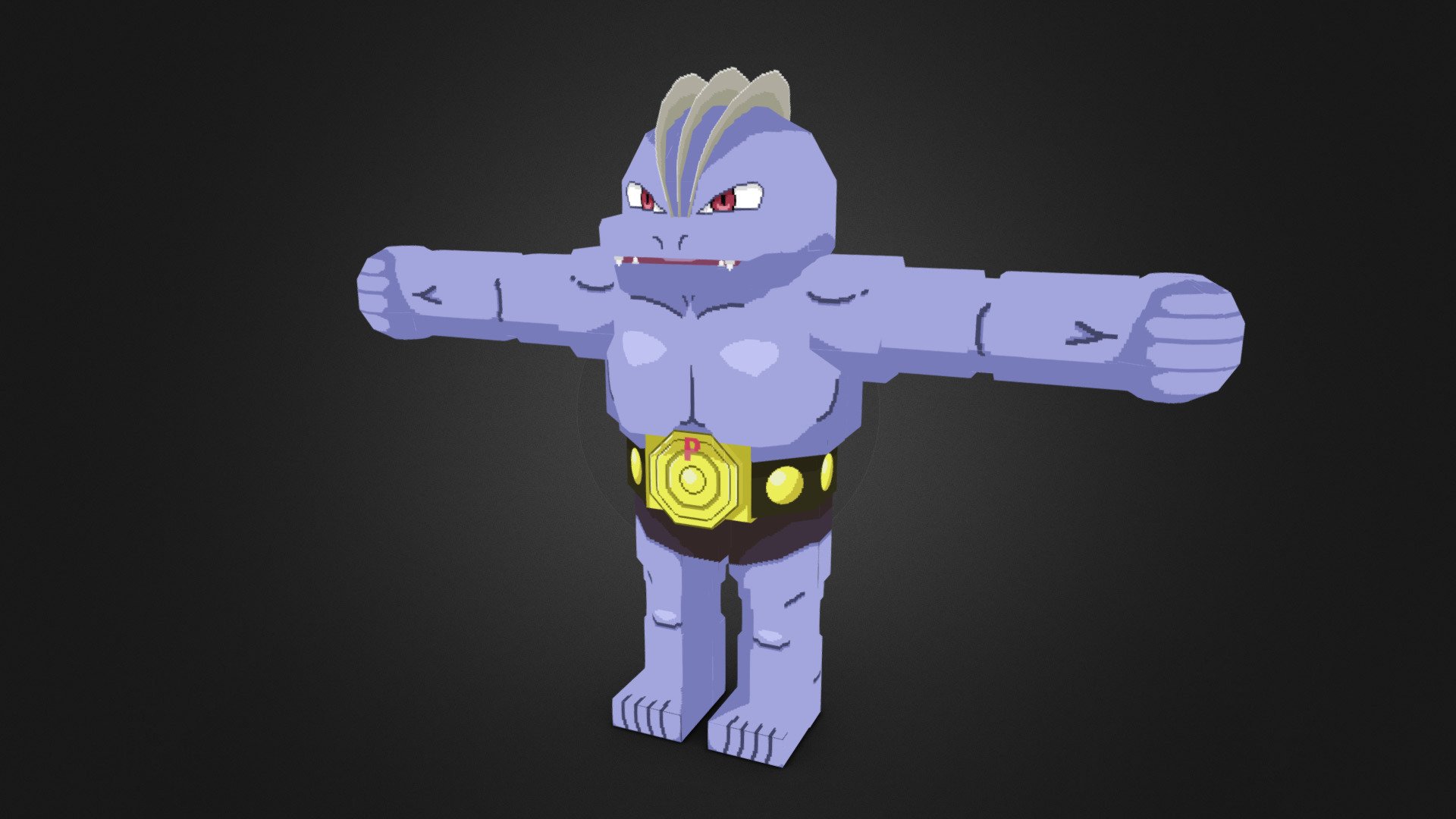 Machoke - 3D model by BeBlock (@beblockstudio) [055c781] - Sketchfab