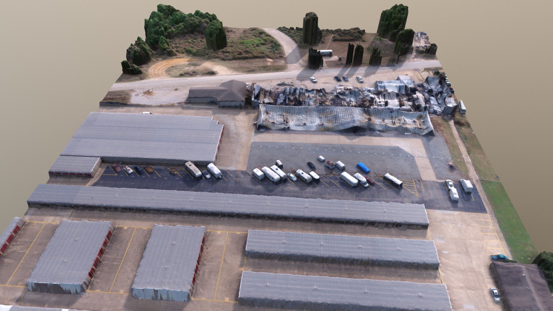 Industrial Fire Scene - 3D model by konradkern [055cf8e] - Sketchfab