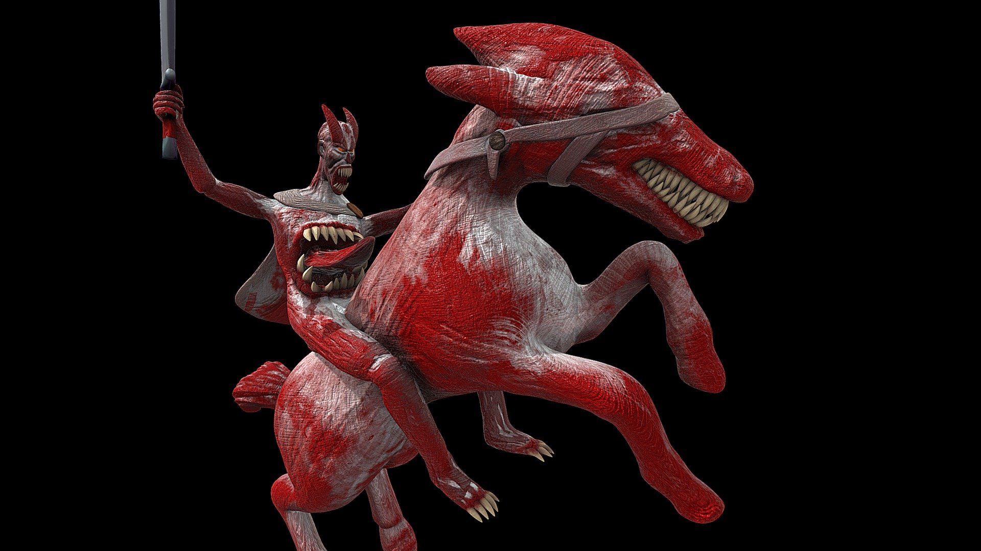 Horseman Creature - 3D model by Amin Adukov (@Aminchok) [055d91d ...