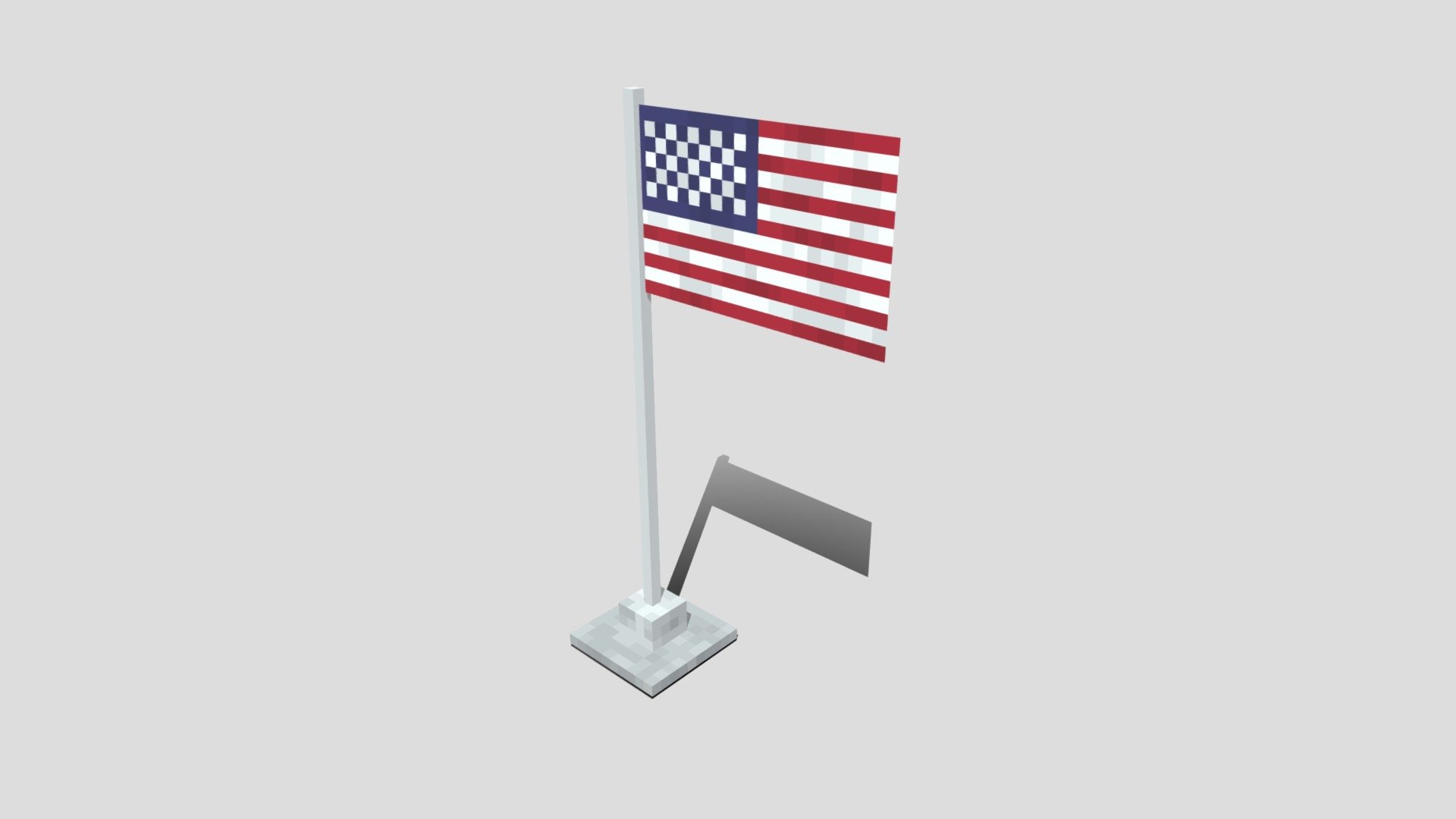 American Flag - Download Free 3D model by mcskinssketchfab ...