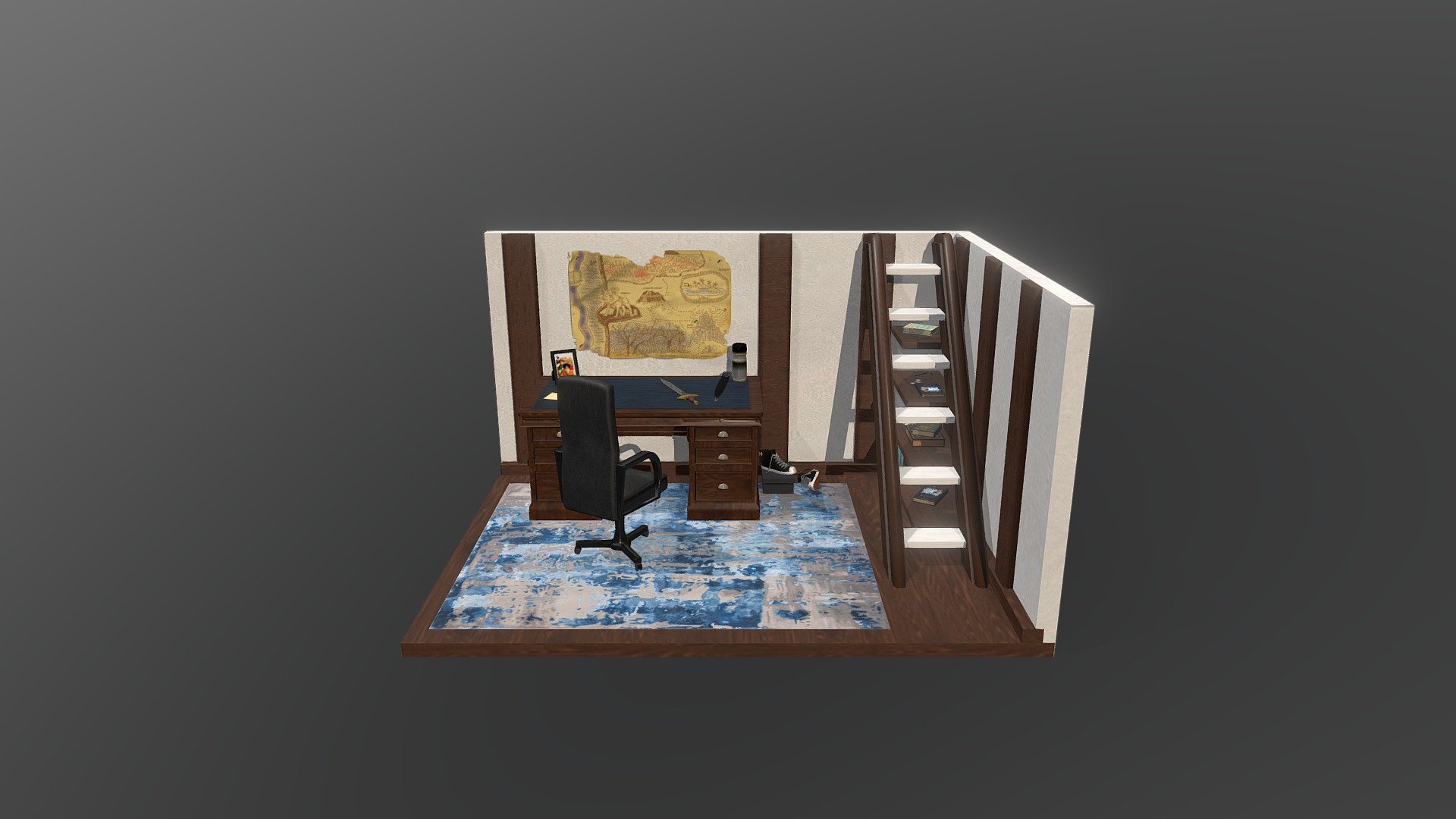 Percy Jackson’s Study - 3D model by megs01 [055f40b] - Sketchfab