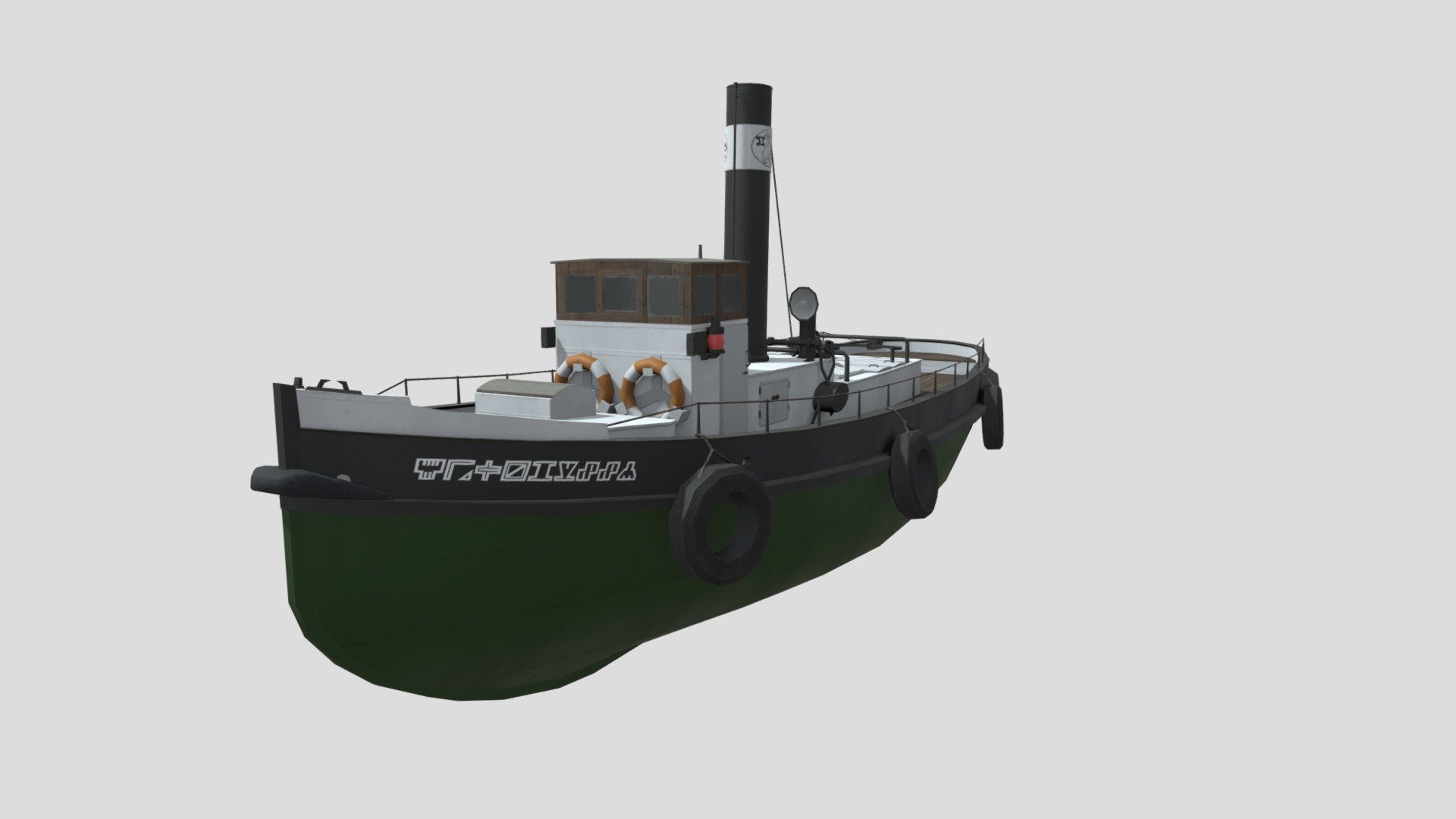 Steam Tugboat - 3D model by wild bunny (@wildbunny) [05600d8] - Sketchfab