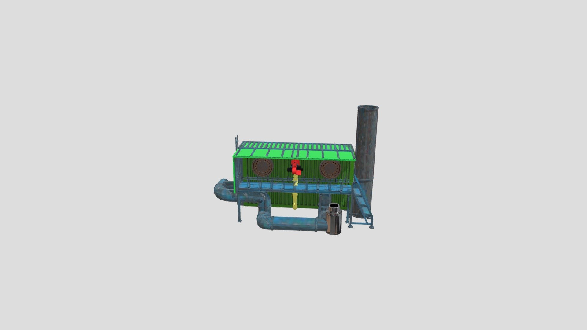 Regeneracyjnyny dopalacz termiczny RTO model 3d - Download Free 3D ...