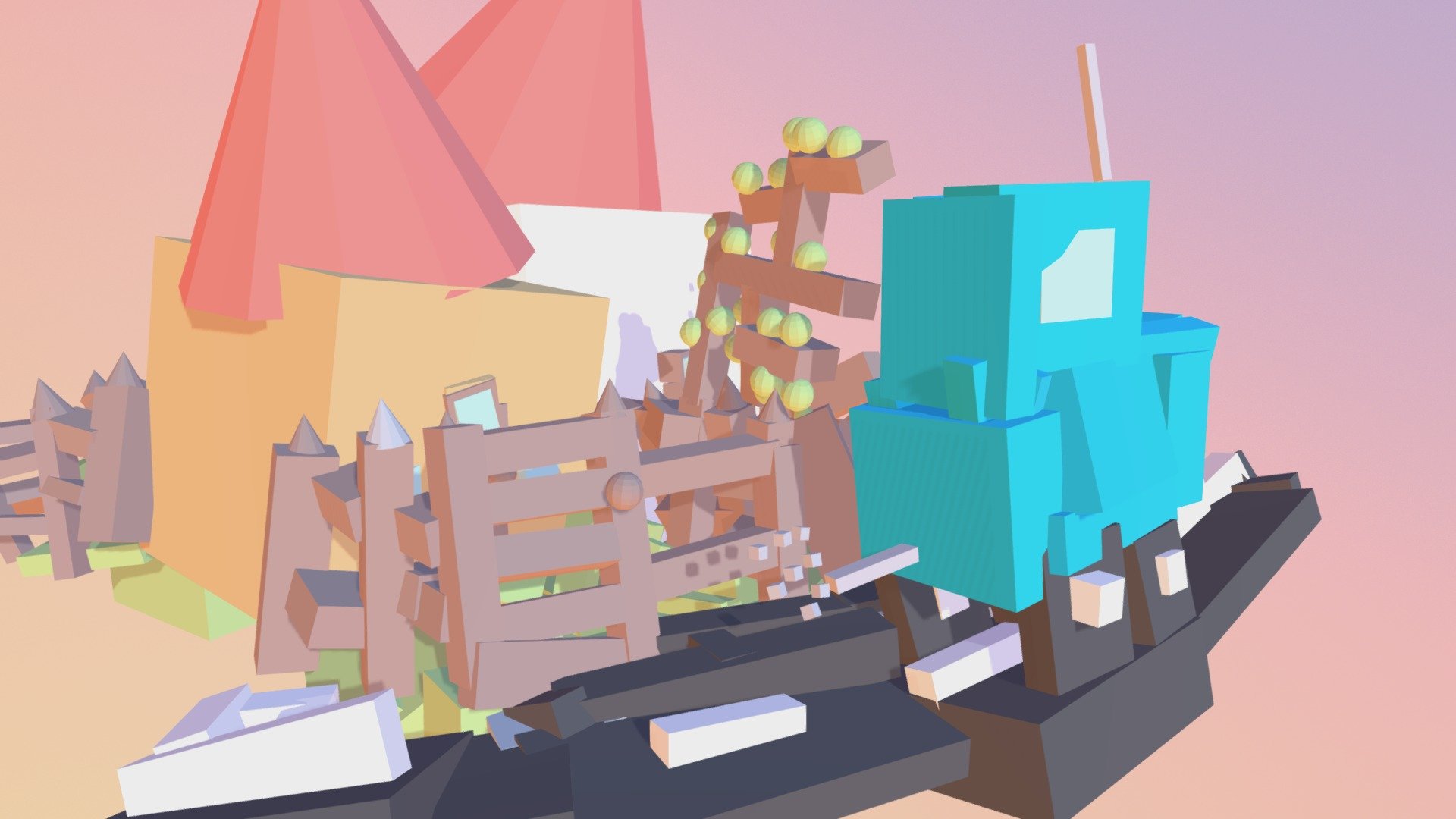 Houses - Google Blocks - Buy Royalty Free 3D model by Bart (@bartv ...