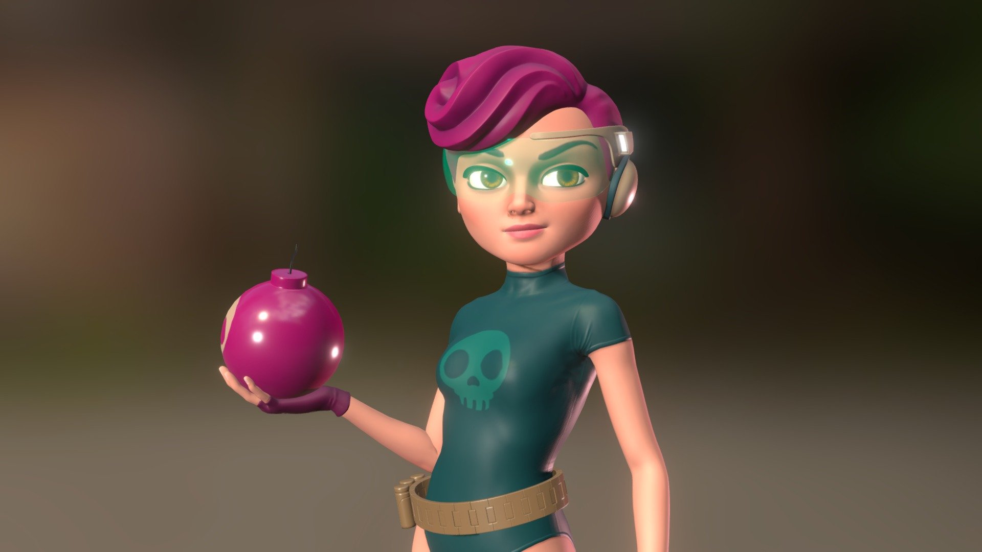 Rose the bomber - 3D model by danielperezdominguez [0561106] - Sketchfab