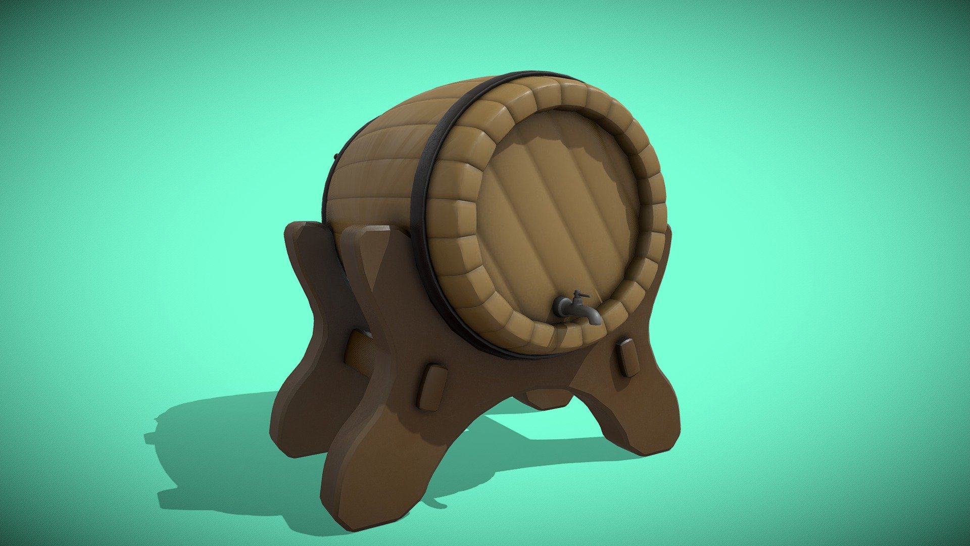 Beer Barrel - Download Free 3D model by AnshiNoWara NG+ (@Anshinowara2 ...