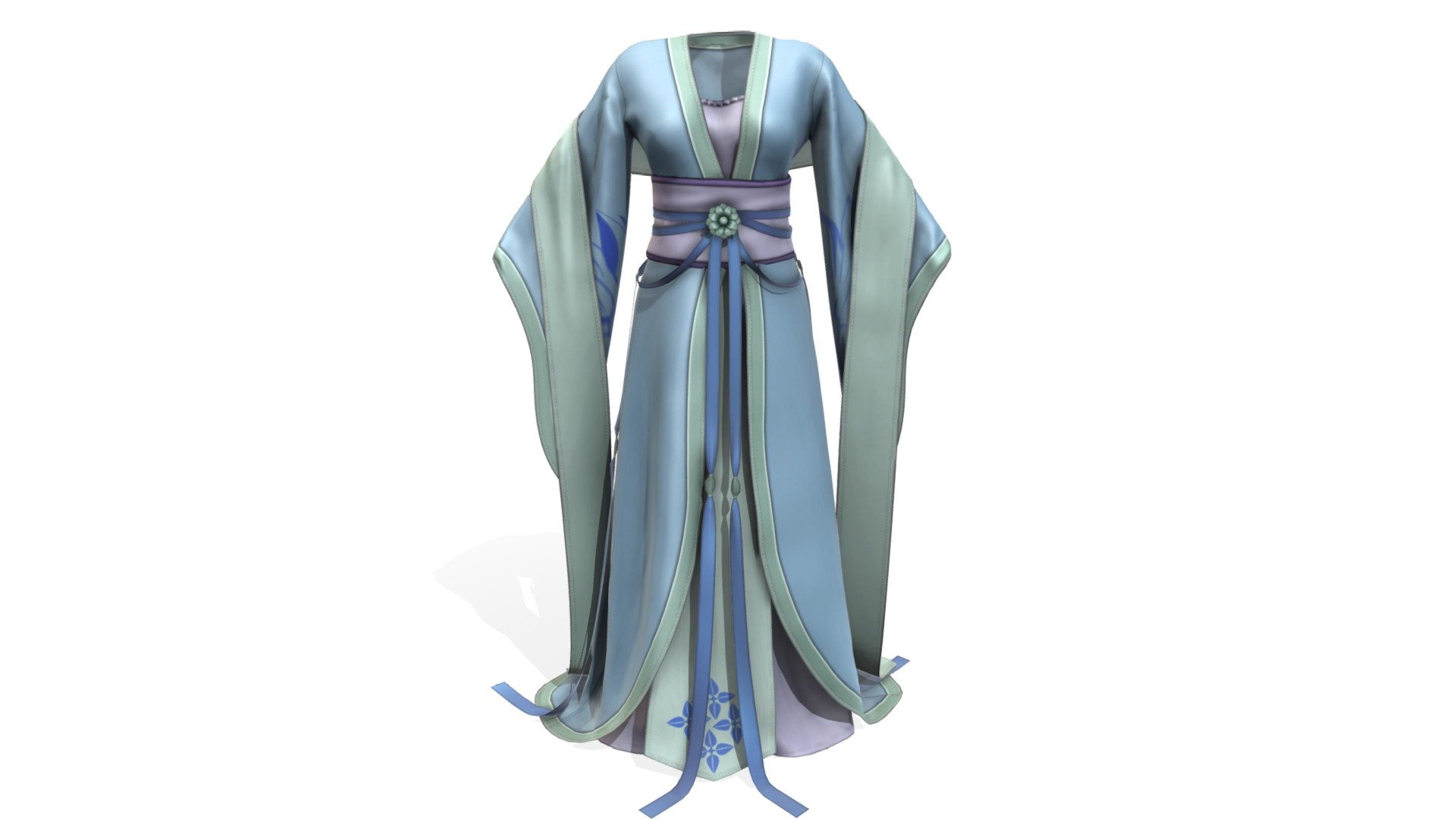 Female Traditional Hanfu Dress - Buy Royalty Free 3D model by 3dia ...