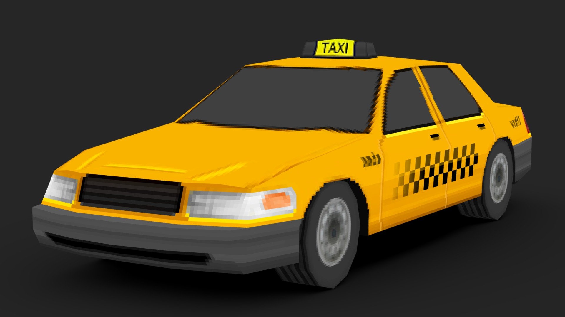 Yellow Taxi/Cab - PS1 Car - Download Free 3D model by MoiDev [056735b ...
