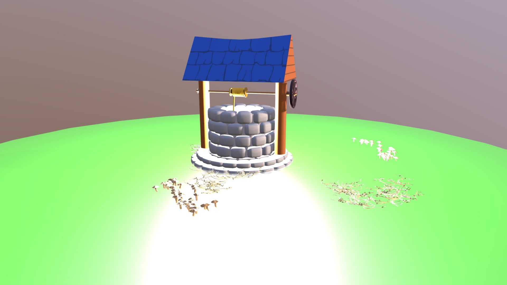 Cartoon Well - 3D model by Amanda Schiavone (@ans367) [0567e7d] - Sketchfab